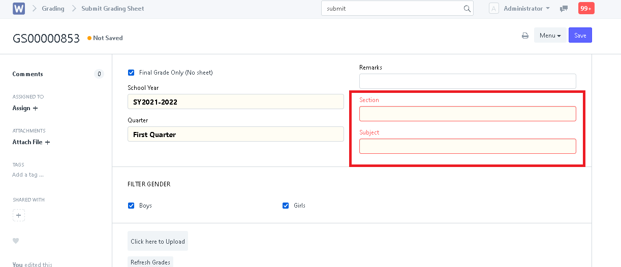 Input, Upload, Submit Grades